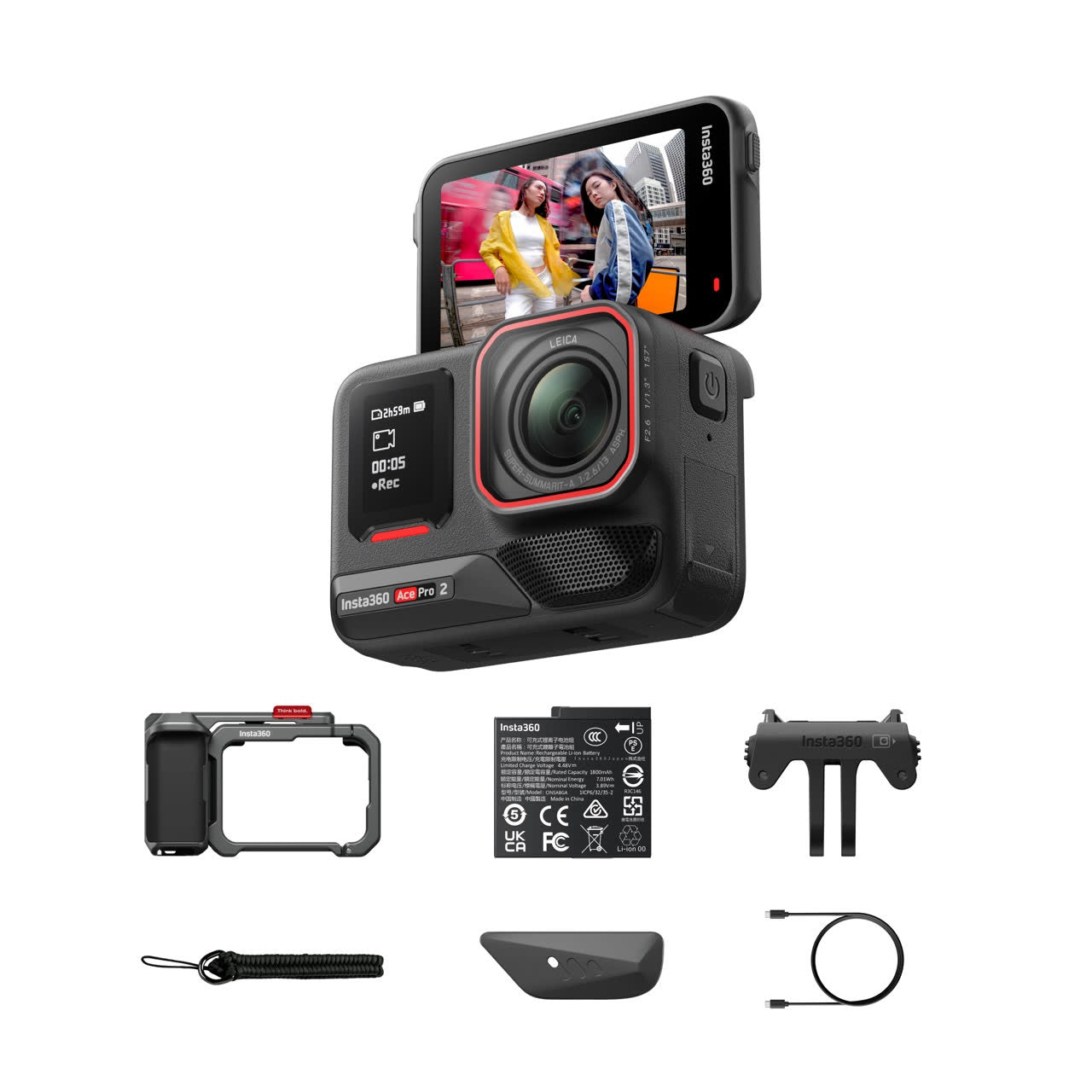 (新推出) Insta360 Ace pro 2 街拍套裝 (單電版) Xplorer Bundle – Vast World Limited